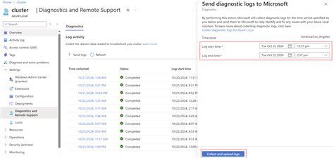 Collect Diagnostic Logs For Azure Local Azure Local Microsoft Learn