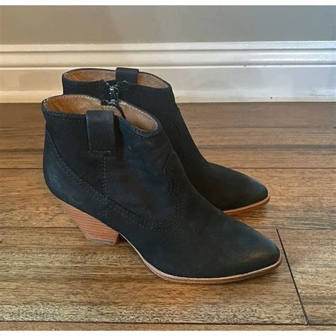 Frye Shoes Frye Boots Womens 65 M Black Suede Reina Pointed Toe