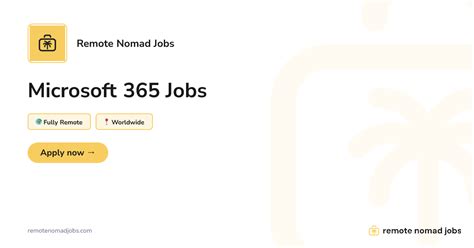 Remote Microsoft 365 Jobs Fully Remote And Work From Anywhere Remote