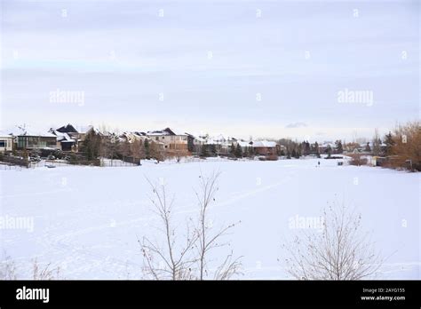 Perfect Winter Landscape Frozen River Hi Res Stock Photography And