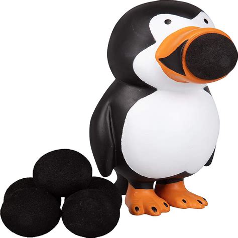 Hog Wild Penguin Popper Toy Shoot Foam Balls Up To Feet Balls