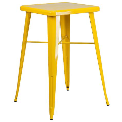 Emma Oliver Commercial Grade 2375 Square Yellow Metal Indoor