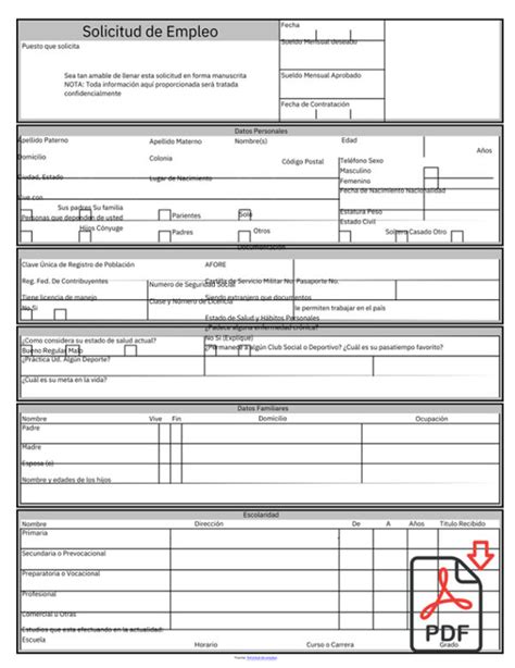 Rellena Y Descarga En Línea Tu Solicitud De Empleo