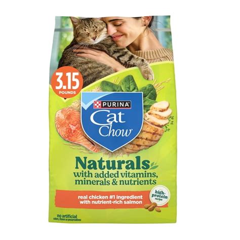 Purina Cat Chow Naturals Chicken Flavor Dry Cat Food 315 Lb Bag