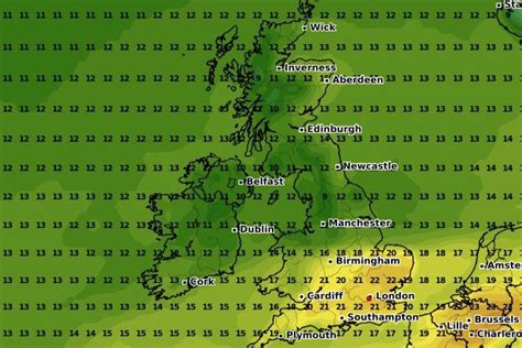 Uk Indian Summer Weather Maps Show 25c Scorcher On Cards As Date