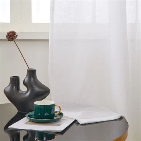 Olivia Vitrage Plooiband Kant En Klaar 300 X 270 Cm Helder Wit
