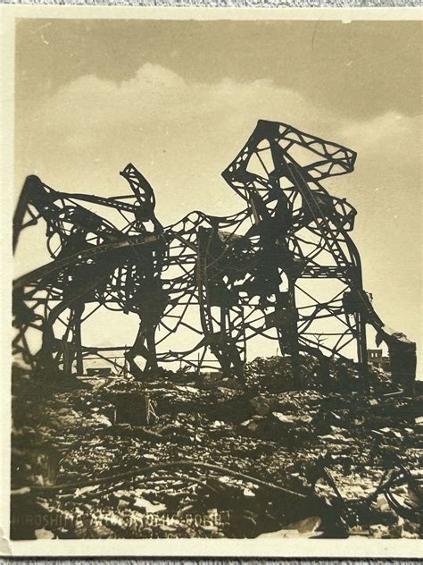 Original Hiroshima Atomic Bomb Aftermath Photograph Silver Gelatin Wwii