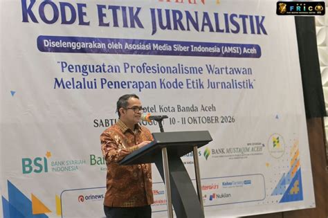Plt Sekda Aceh Taufik Buka Pelatihan Kej Asosiasi Media Siber
