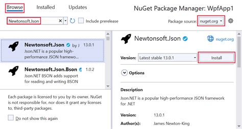 Quickstart Install And Use A NuGet Package In Visual Studio Windows