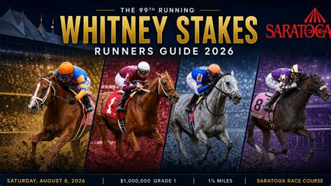 Whitney Stakes Runners Guide Odds Post Positions And Jockeys