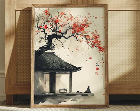 Japanese Asian Wall Art Print Traditional Decor