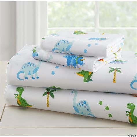 Wildkin Dinosaur Land Cotton Sheet Set Full Mindware