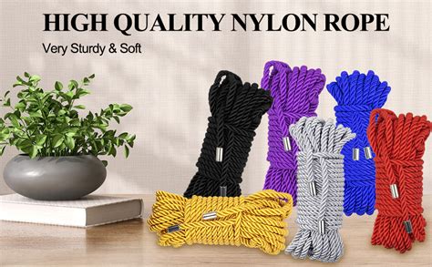 Coldairsoap Soft Silk Rope Japanese Ropes Kit32 Feet8mm Shibari