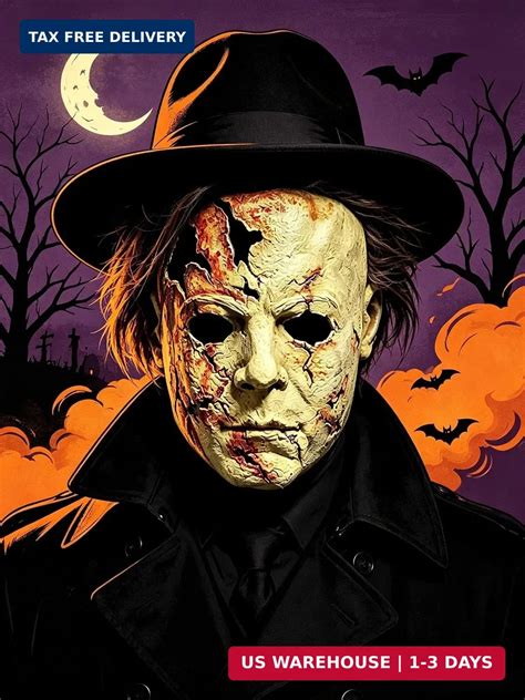 Gtetkde Halloween Michael Myers Mask 2026 Halloween Horror Cosplay