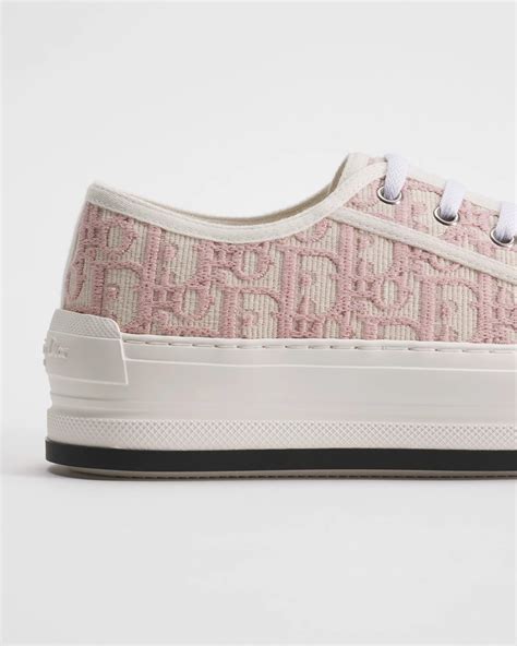 Walkndior Platform Sneaker Nude Dior Oblique Embroidered Cotton Dior Dk
