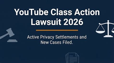 Youtube Class Action Lawsuit 2026 Privacy Settlements And Claims