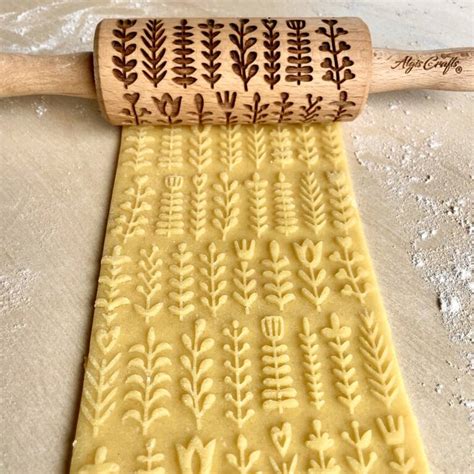 Garden Blossoms 3 Mini Rolling Pin Set Highest Quality Embossed