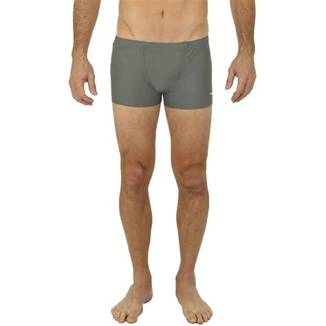 Uzzi Mens Swim Trunks Nylon Boxer Shorts Running Shorts Gray Size Small Uzzi Active Wear