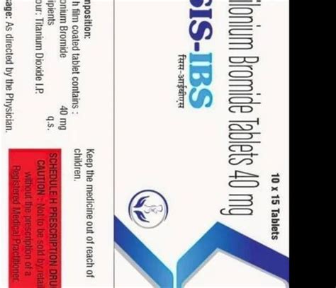 Otilonium Bromide 40 Mg Tablet Sis Ibs At ₹ 2400box ओटिलोनियम