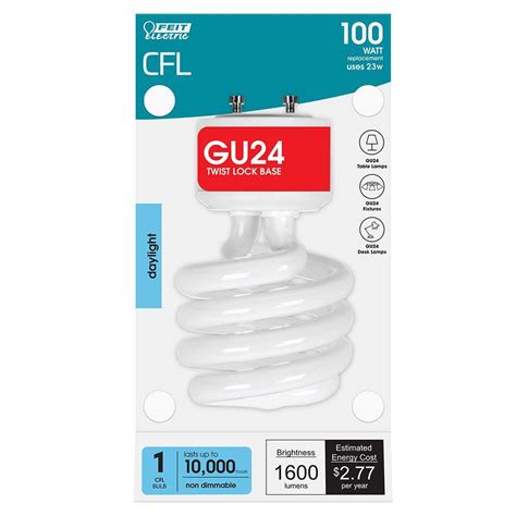 Feit Electric 100 Watt Equivalent T3 Spiral Non Dimmable Gu24 Base