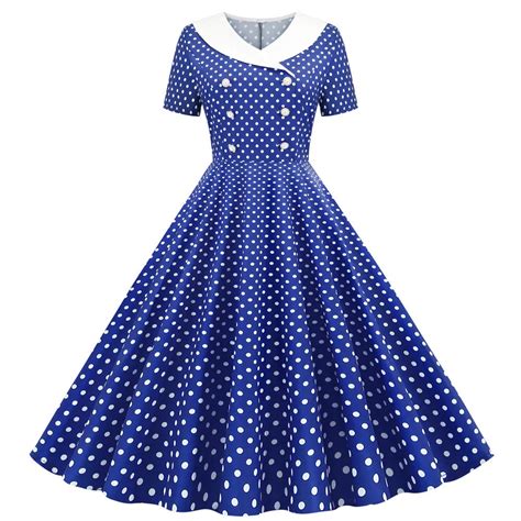 Sissy Polka Dot Printed Vintage Dresses Sissyloving