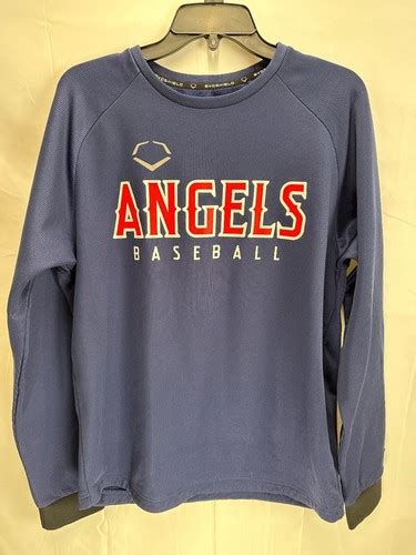 Evoshield Navy Blue Angels Baseball Long Sleeve Pullover Mens Medium