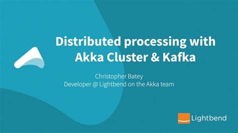 Distributed Processing With Akka Cluster And Kafka Youtube