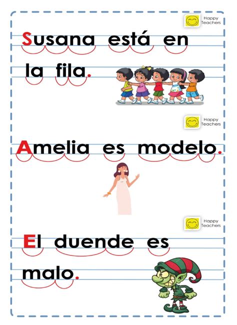 Tarjetas De Escritura Palabras En Cursiva Lectura De Primer Grado