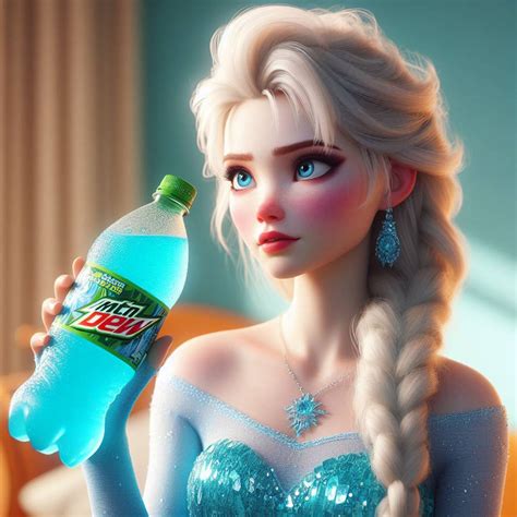 Elsa Mtn Dew Frozen Blast Ai Generated By Joshuaecw21985 On Deviantart
