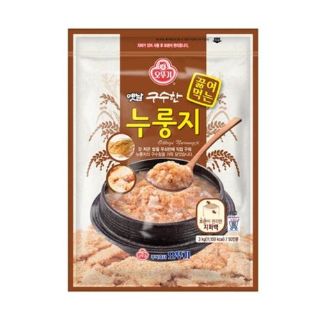 무료배송 오뚜기 누룽지 3kg 끓여먹는 누룽지 헬로마켓