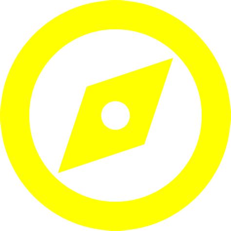 Yellow Compass 3 Icon Free Yellow Compass Icons