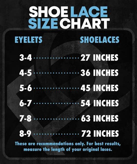 Shoelace Length Chart Dress Shoes At James Daulton Blog