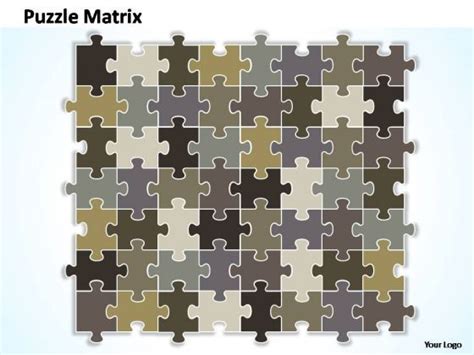 PowerPoint Layouts Success Rectangular Jigsaw Puzzle Ppt Template