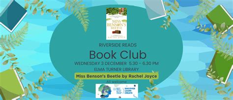 Riverside Reads Book Club Miss Bensons Beetle By Rachel Joyce