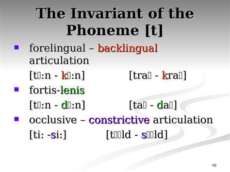The Phoneme Theory Online Presentation