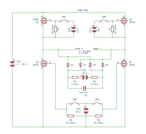Problem With H Bridge Circuit Inverting Power To Electromagnet The