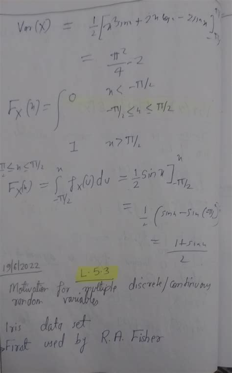 joint distribution lecture notes from resonance matheamtics