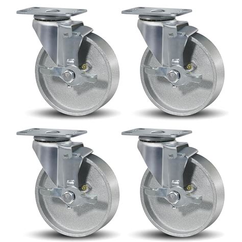 4 Caster Wheels Heavy Duty 1600 Lbs，swivel Casters Set Of 4