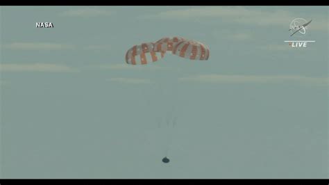 Artemis Splashdown Video Historic Moon Mission Concludes With Splashdown Of Orion Capsule