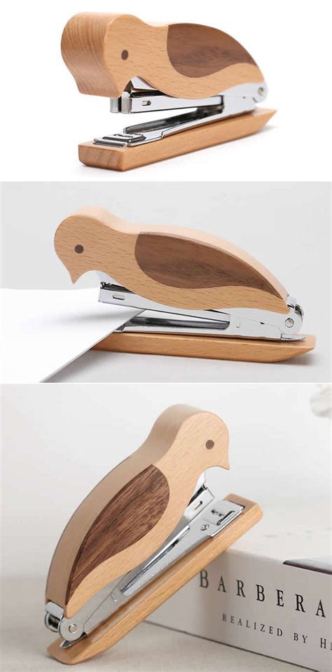 Wooden Woodpecker Stapler Stapler Design Stapler Cool Office Supplies