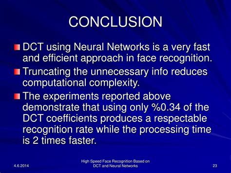 Ppt High Speed Face Recognition Based On Discrete Cosine Transforms
