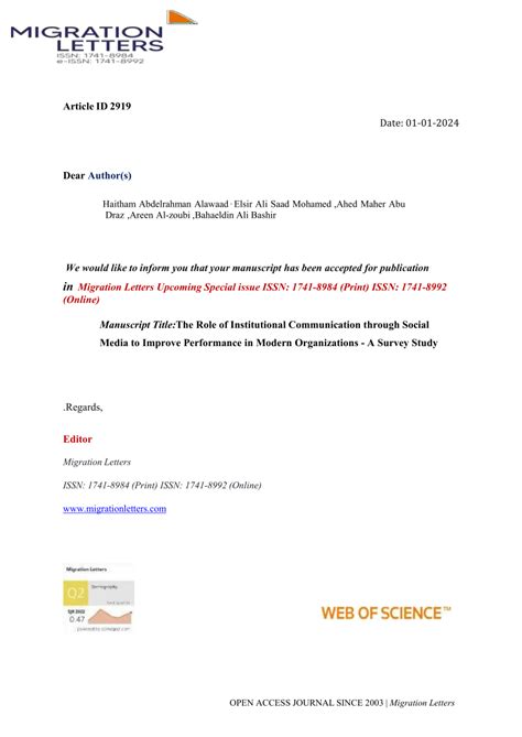 Pdf Migration Letters M4