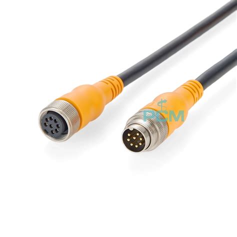 Encoder Cable Din 8 Pin Male To Female M16 Connector M16 Cable And