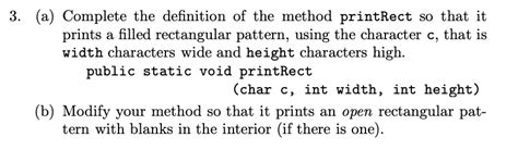 Solved Consider The Following Method Heading Public Static