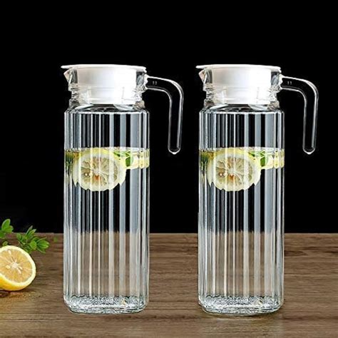 Luminarc 0 5 L Water Quadro Jug With Lid 500ml Jug Glass