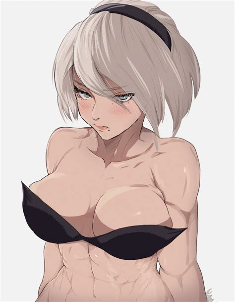 Yoracrab 2b Nier Automata Nier Automata Nier Series Highres 1girl Abs Bare Shoulders