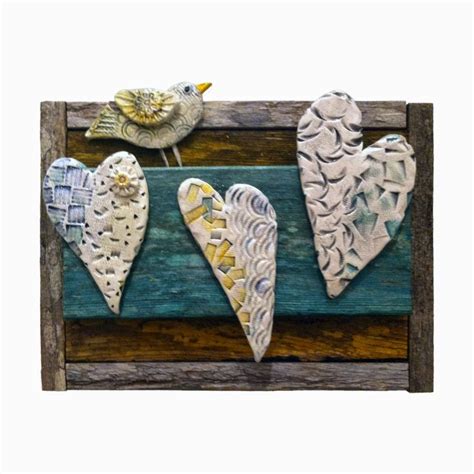 Touchstone Gallery Love Bird Assemblage Wall Hanging Lynn Bishop