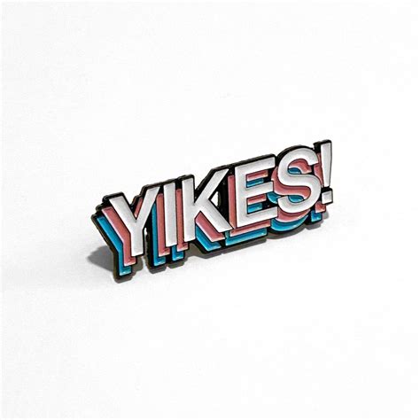Yikes — Sarcastic Funny Meme Enamel Pin Etsy