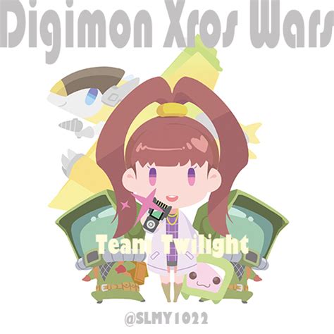 Amano Nene Digimon Xros Wars Monimon Monitamon Sparrowmon Digimon