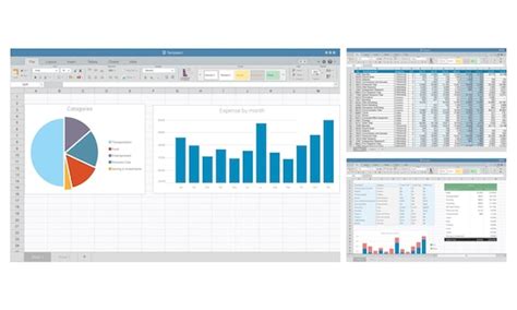 Spreadsheet With Data Visualization Charts And Graphs Jiffy Designs
